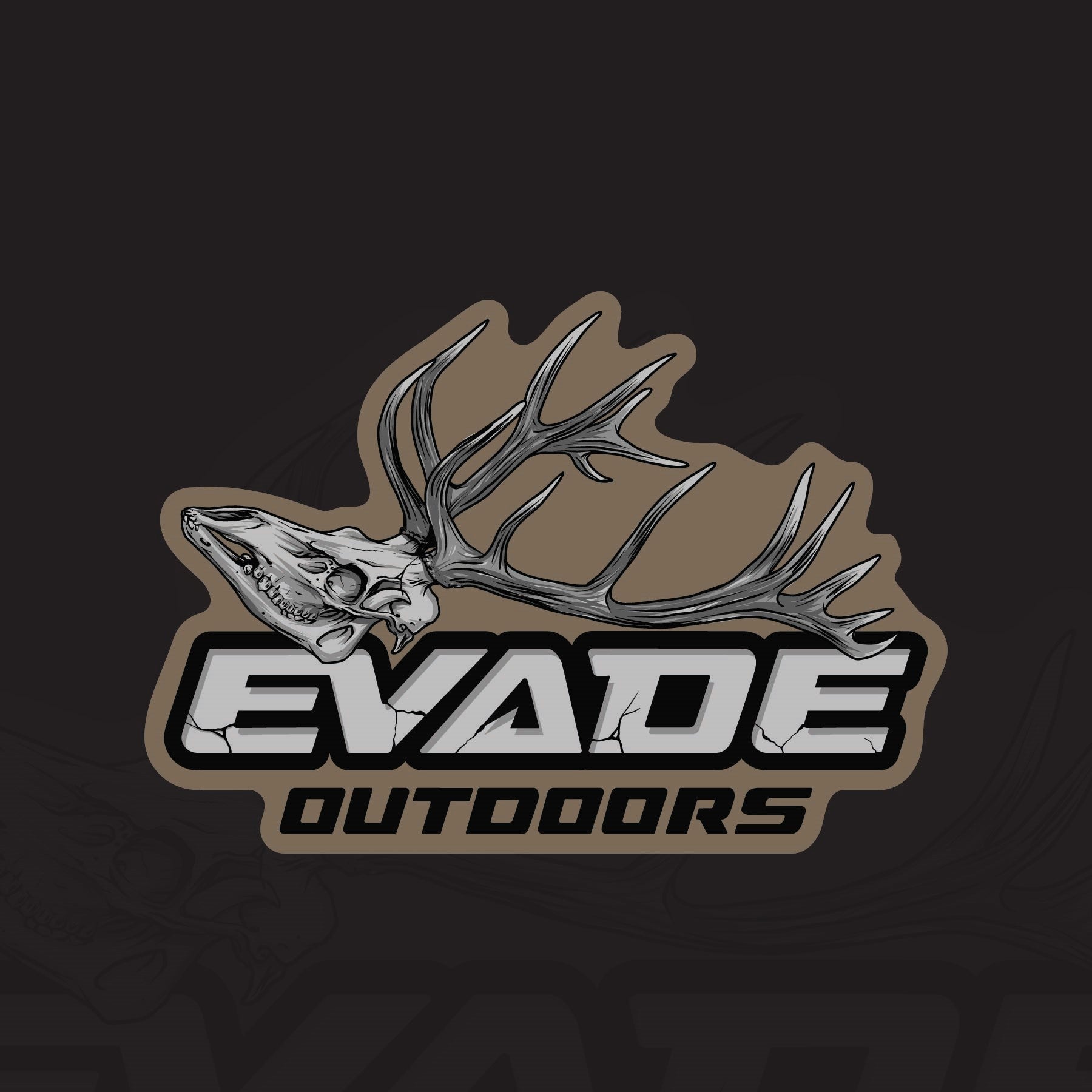 Dead Head - Red Stag - Sticker – Evade Outdoors